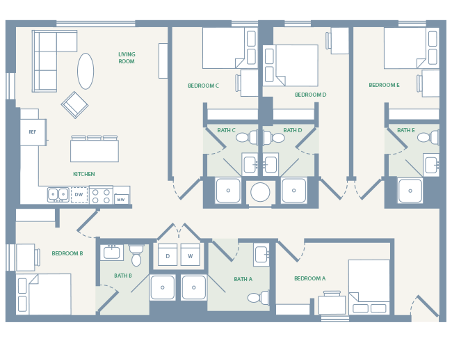 Floor Plans | The Rive Eugene