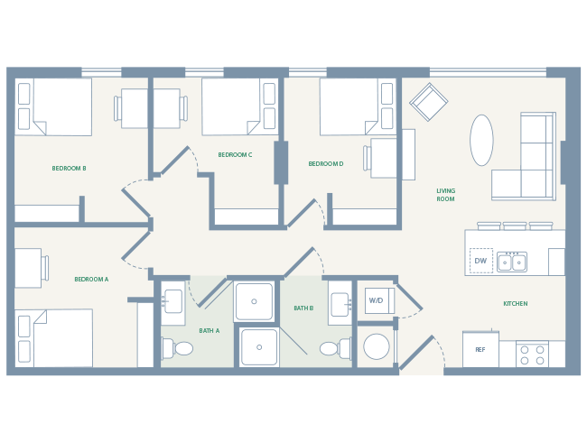 Floor Plans | The Rive Eugene
