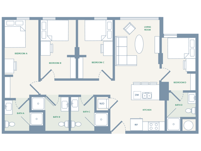 Floor Plans | The Rive Eugene